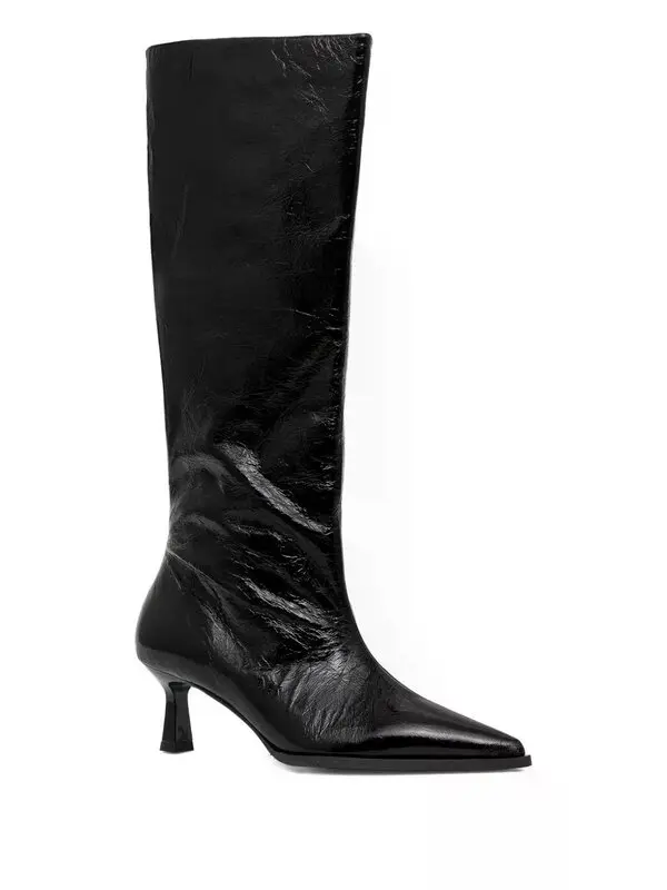 BILLI BI Pointed-toe High-shine Boots
