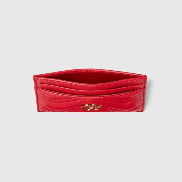 Gucci Gg Marmont Card Case Leather