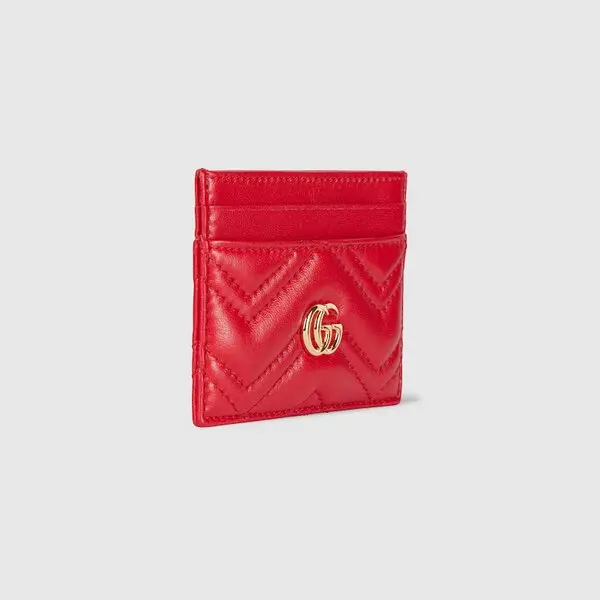 Gucci Gg Marmont Card Case Leather