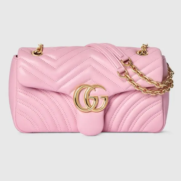 Gucci Gg Marmont Medium Shoulder Bag - Pink