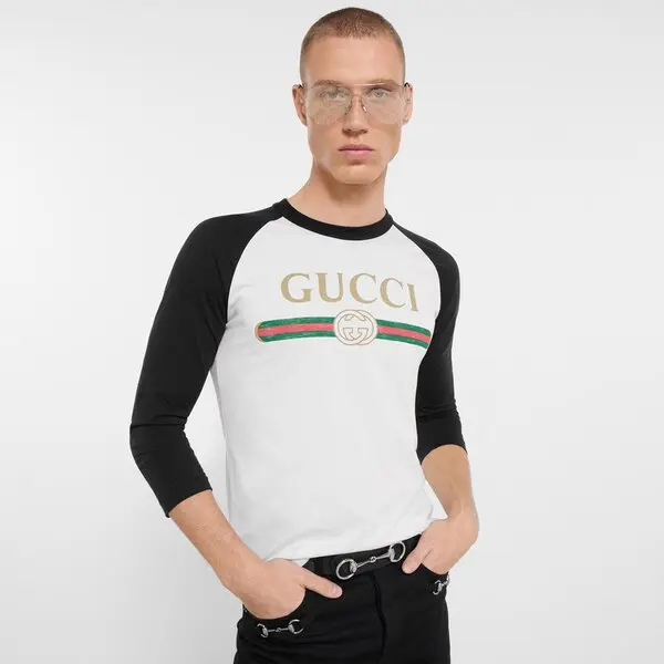 Gucci Silk Blend Jersey T-shirt With Print