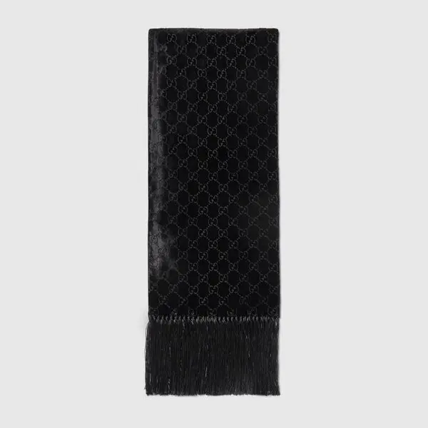 Gucci Gg Velvet Devoré Stole