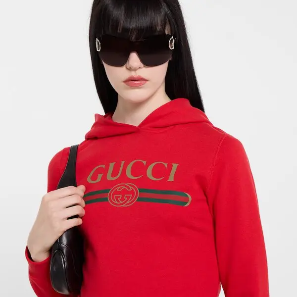 Gucci Cotton Jersey And Cashmere Sweatshirt With Print