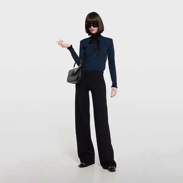 Gucci Gg Jacquard Fine Fabric Cardigan