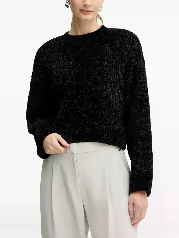 Armani Exchange Textured Round Neck Sweater