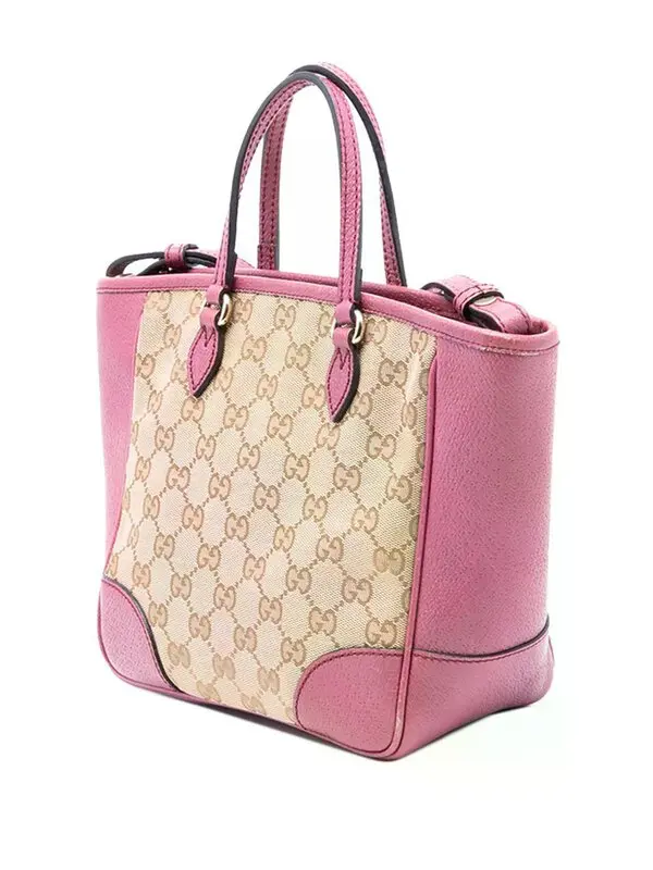 Gucci Small Gg Canvas Bree Satchel - Brown