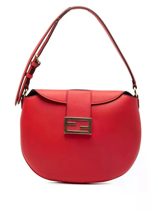 Fendi 2010-2025 Small Leather Croissant Hobo Bag