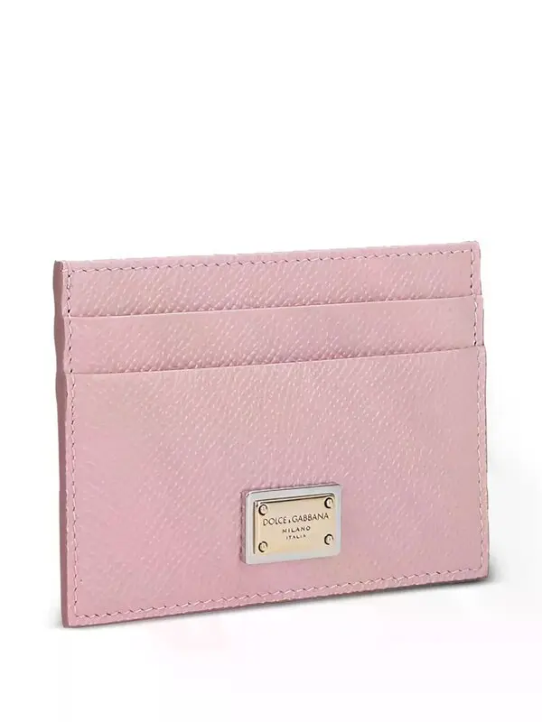 Dolce & Gabbana Dauphine Leather Cardholder - Pink