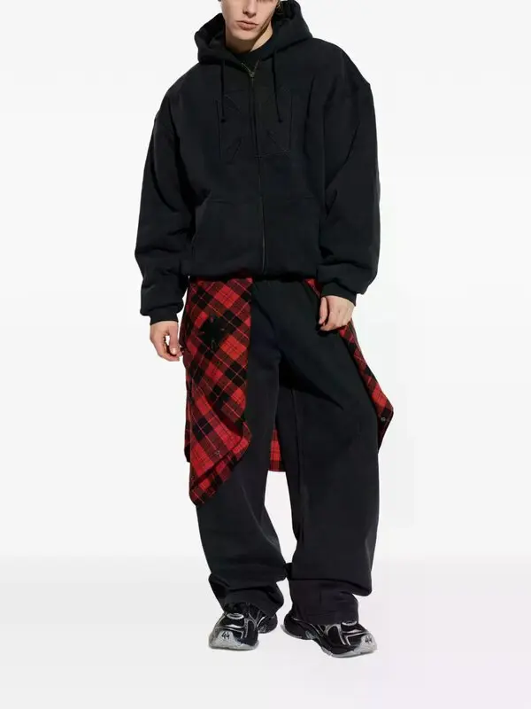 Vetements Embroidered Cross Hoodie