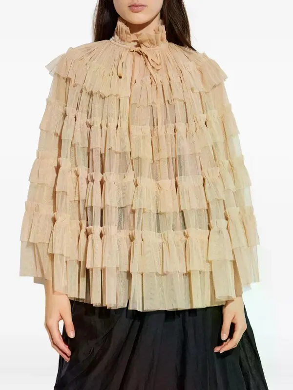ALLSAINTS Aude Ruffled Tie Top