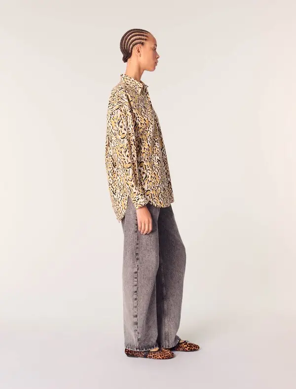 Maje Cotton Long Sleeve Shirt