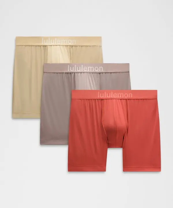 Lululemon Soft Stretch Active Boxer Brief 5 - Dare Devil/ashen Rose/trench