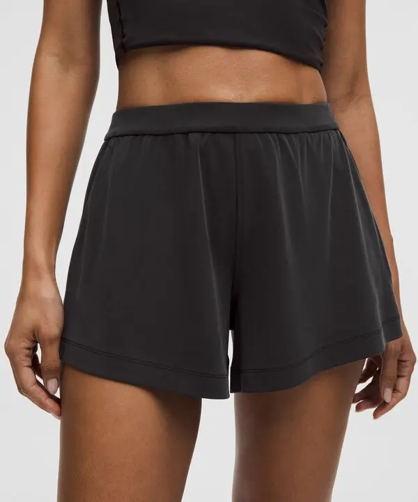Lululemon Drapey Softstreme High-rise 3.5" Shorts - Black