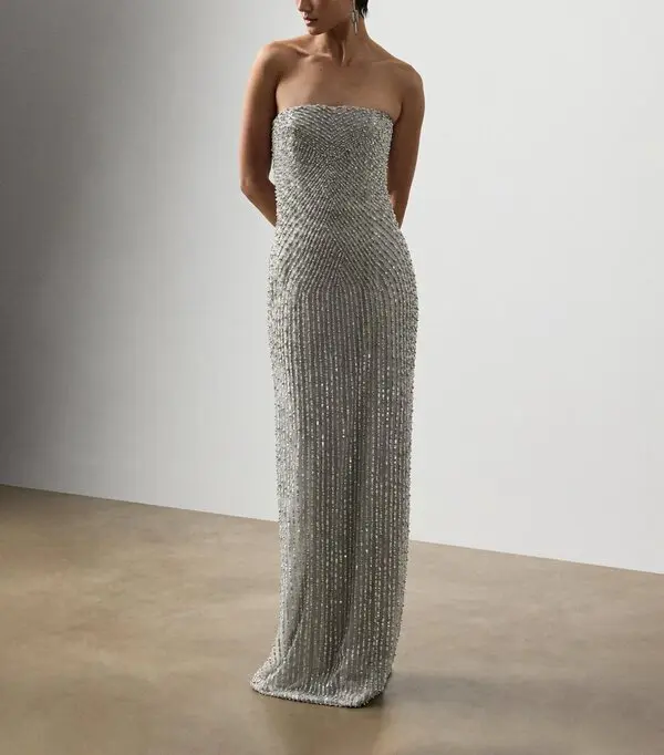 ralph lauren silver sequin dress Lauren Ralph Lauren Sequin Dress NWT Silver Size 8