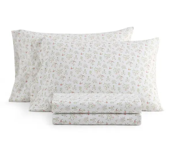 MARTHA STEWART Ditsy Floral Pearl Full Sheet Se T - One-color