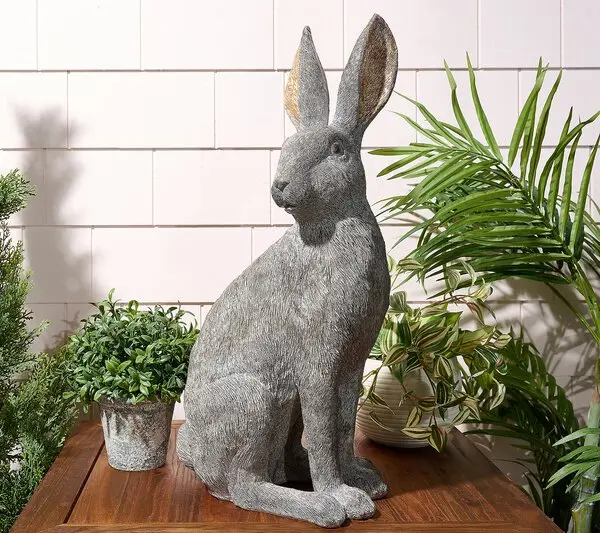 VALERIE PARR HILL 21.5' Indoor/outdoor Bunny Figure Valerie - One-color