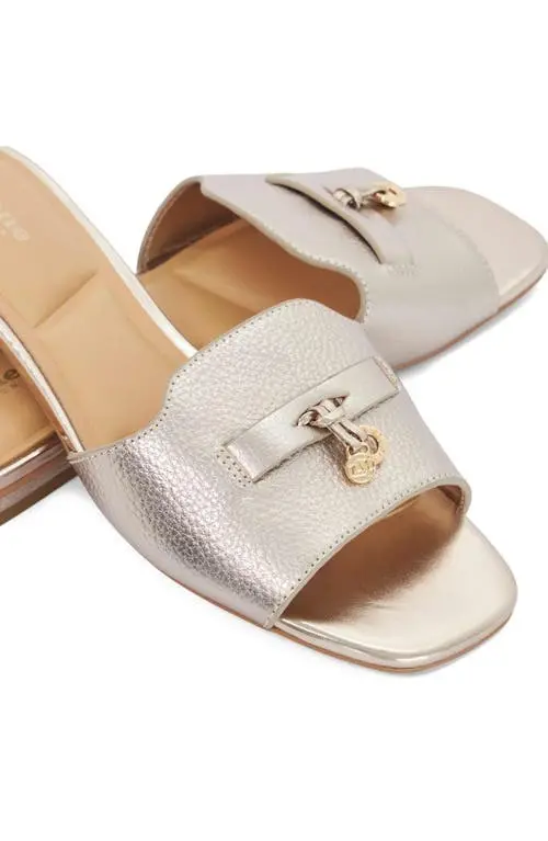 Dune London Lindo Slide Sandal - Gold