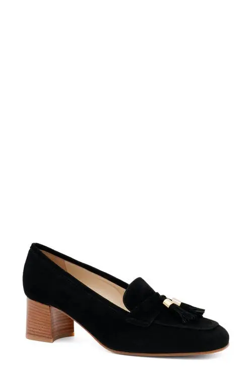 AMALFI BY RANGONI Balcanico Tassel Pumps - Black Cashmere