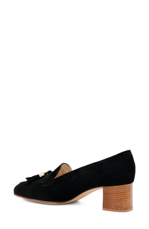 AMALFI BY RANGONI Balcanico Tassel Pumps - Black Cashmere