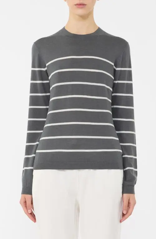 MM BY MAX MARA Pensile Striped Crewneck Sweater
