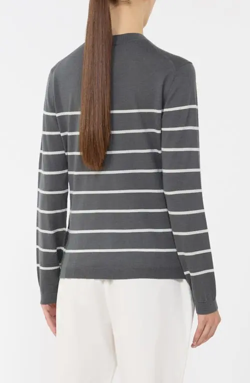 MM BY MAX MARA Pensile Striped Crewneck Sweater