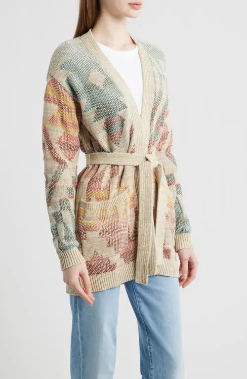 Pendleton Cheyenne Jacquard Cotton Wrap Cardigan
