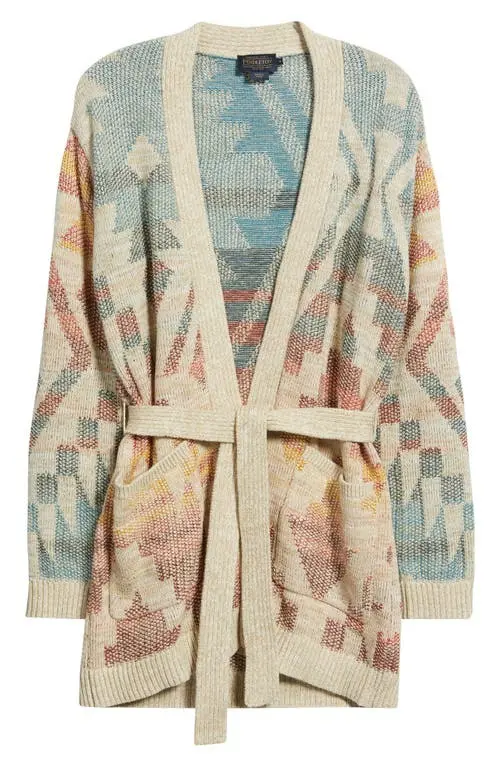 Pendleton Cheyenne Jacquard Cotton Wrap Cardigan