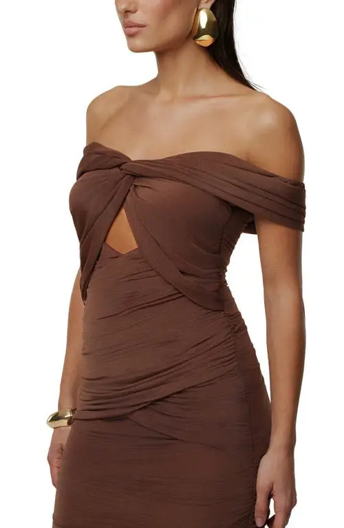 JLUXLABEL Off-the-shoulder Cutout Dress