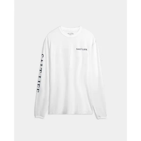 SALT LIFE On Holiday Slx Performance Long Sleeve - White