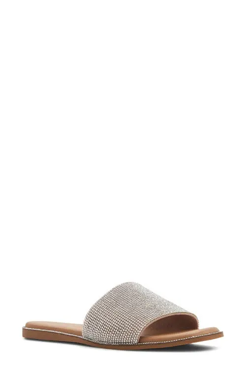 CALL IT SPRING BY ALDO Shimmerr Crystal Embellished Slide Sandals