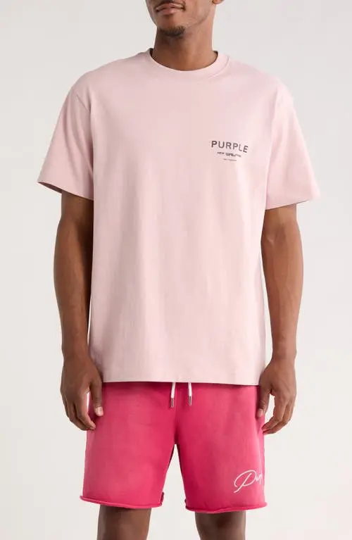 PURPLE BRAND Logo Cotton Graphic T-shirt