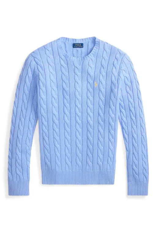Polo Ralph Lauren Cable Knit Cotton Sweater - Austin Blue