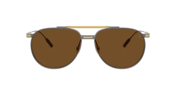 Brunello Cucinelli Aviator Sunglasses - Gunmetal,18k Gold