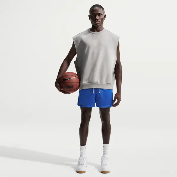 Nike Standard Issue 5" Practice Mesh Basketball Shorts - Blue