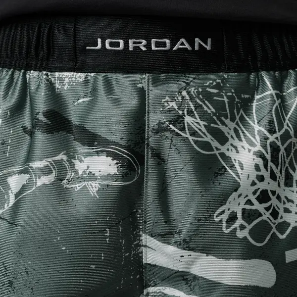JORDAN Brooklyn Cat Scratch Shorts - Black