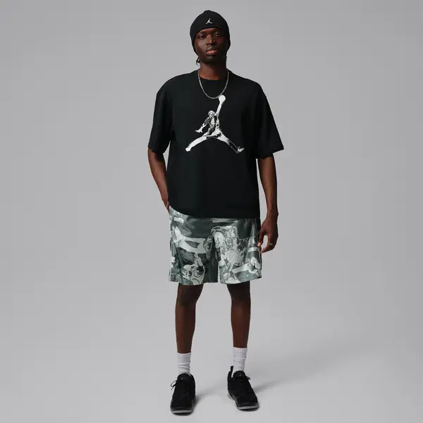 JORDAN Brooklyn Cat Scratch Shorts - Black
