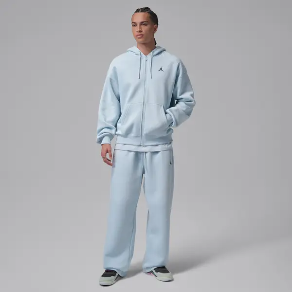 JORDAN Brooklyn Fleece Oversized Full-zip Hoodie - Blue