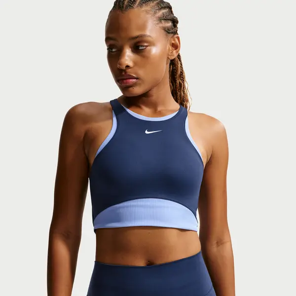 Nike One Medium-support Padded Sports Bra - Blue