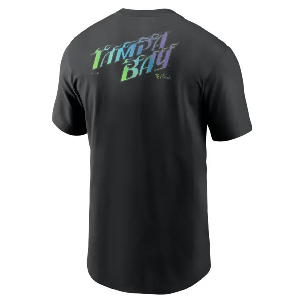 Nike Tampa Bay Rays City Connect 2-hit Mlb T-shirt - Black