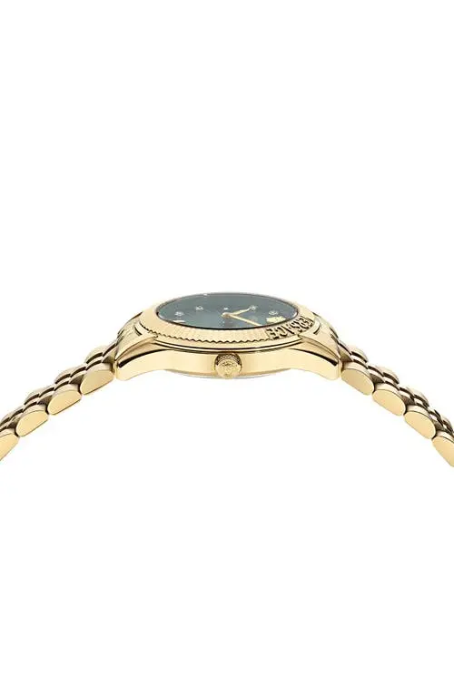 Versace Greca Time Diamond Bracelet Watch