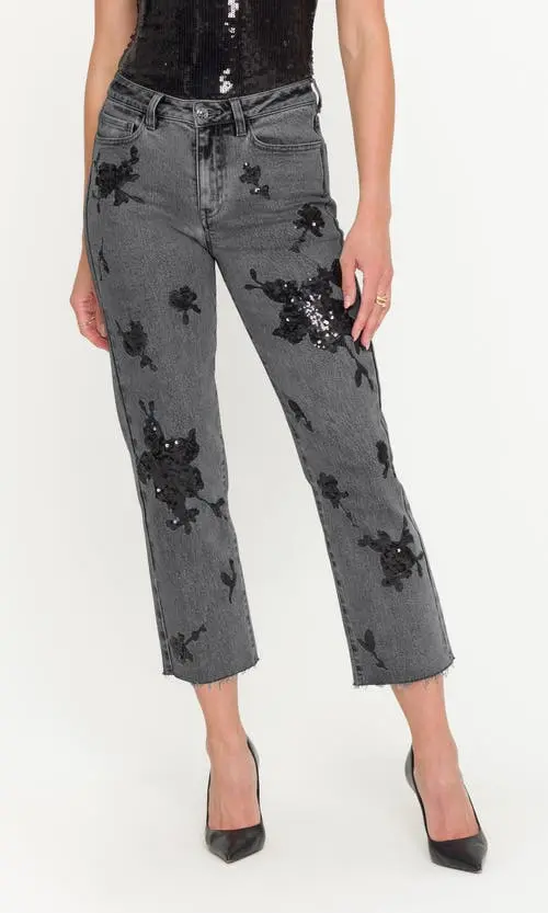 Generation Love Bella Sequin-embellished Straight Leg Jeans