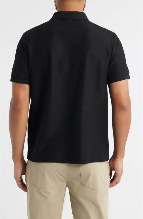 Zella Textured Performance Polo - Black
