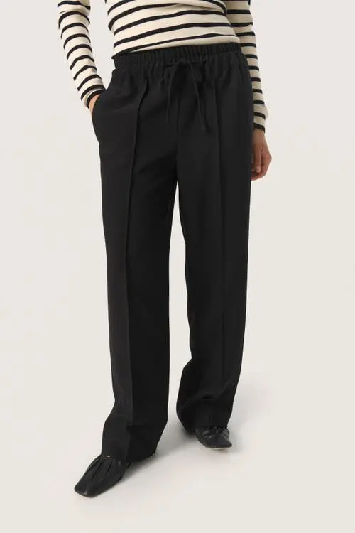 SOAKED IN LUXURY Slbea Wide Leg Regular Fit Trousers