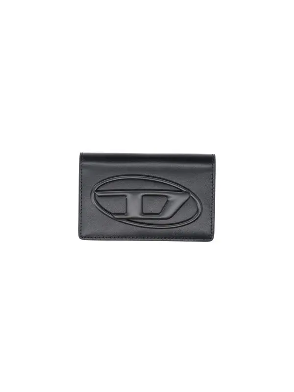 DIESEL Oval-d" Card Holder - Black