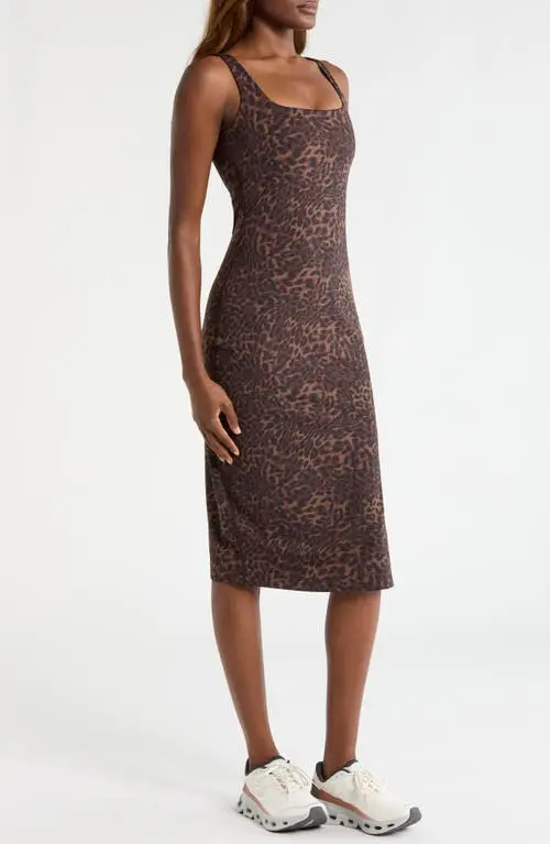 MPG Leopard Print Midi Dress
