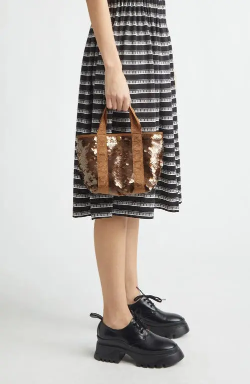 UNDERCOVERISM Chaos/balance Paillette Tote - Brown