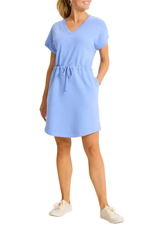 Tommy Bahama Cotton-fleece V-neck Dress - Grape Pools
