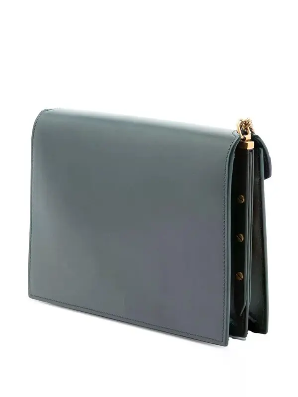 Saint Laurent 2018 Smooth Calfskin Monogram Cassandra Shoulder Bag - Green