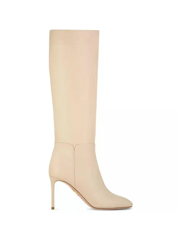 AQUAZZURA Almond Toe Knee-high Stiletto Boots