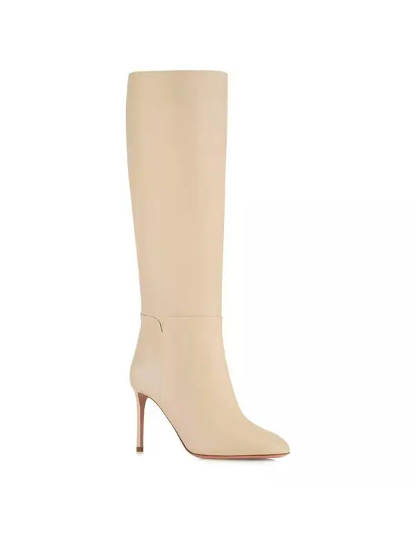 AQUAZZURA Almond Toe Knee-high Stiletto Boots